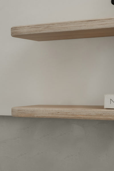 Wandplank Shelve, een functionele houten schap voor aan de muur - Loof